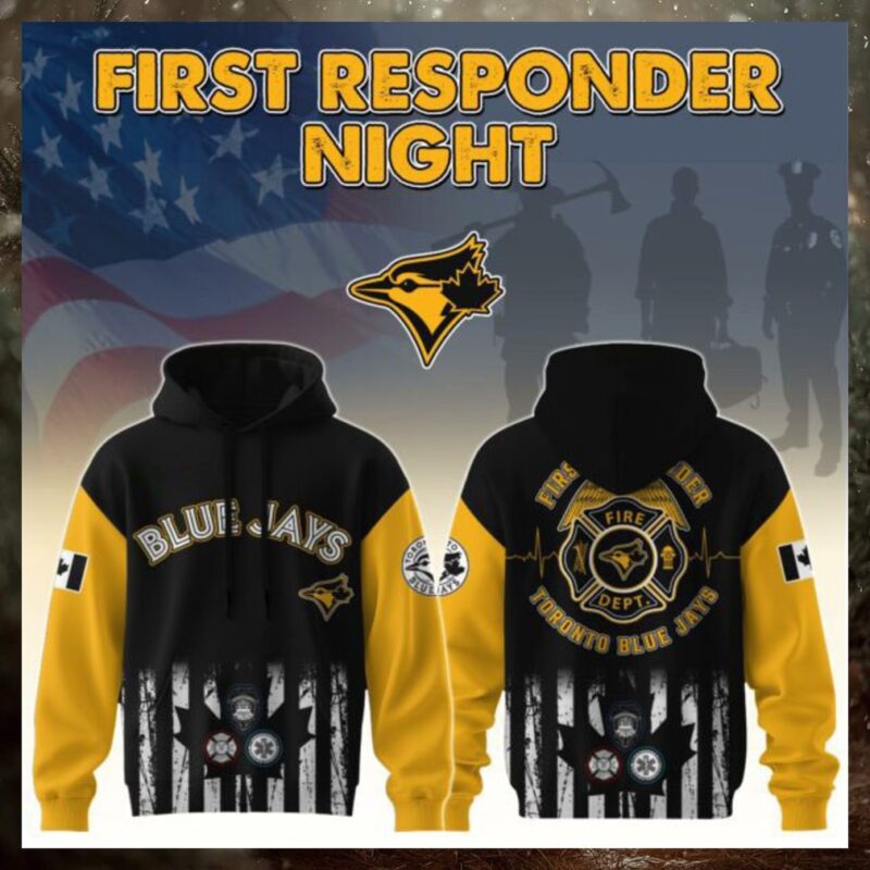 Toronto Blue Jays x First Responders Night Hoodie 2026 - Teejeep Apperal