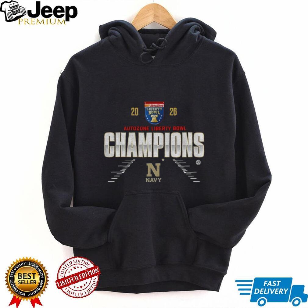 Navy Midshipmen 2026 AutoZone Liberty Bowl Champions shirt - TeeJeep LLC