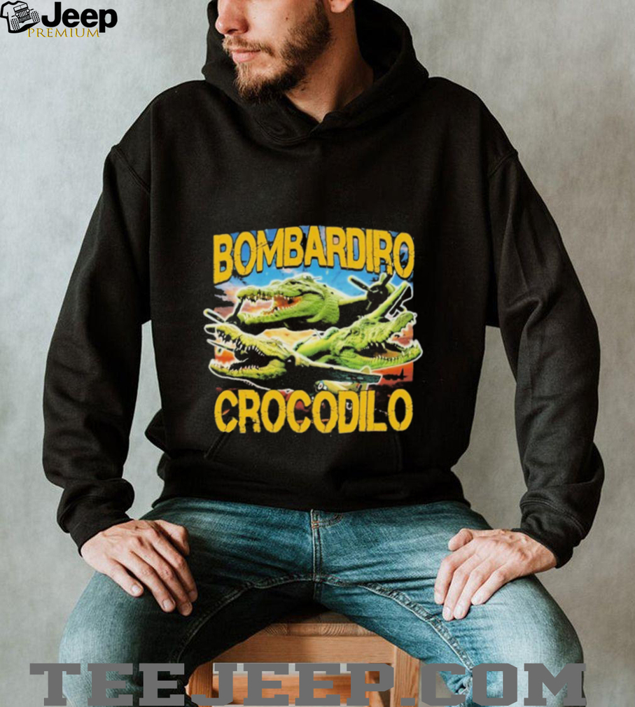Official Bombardiro Crocodilo Brainrot T shirts, hoodie, sweater, long ...