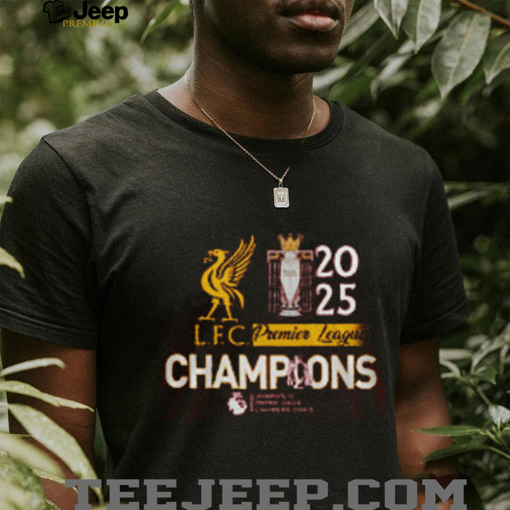 Liverpool FC 2025 Premier League Champions T Shirt Football Gifts For ...
