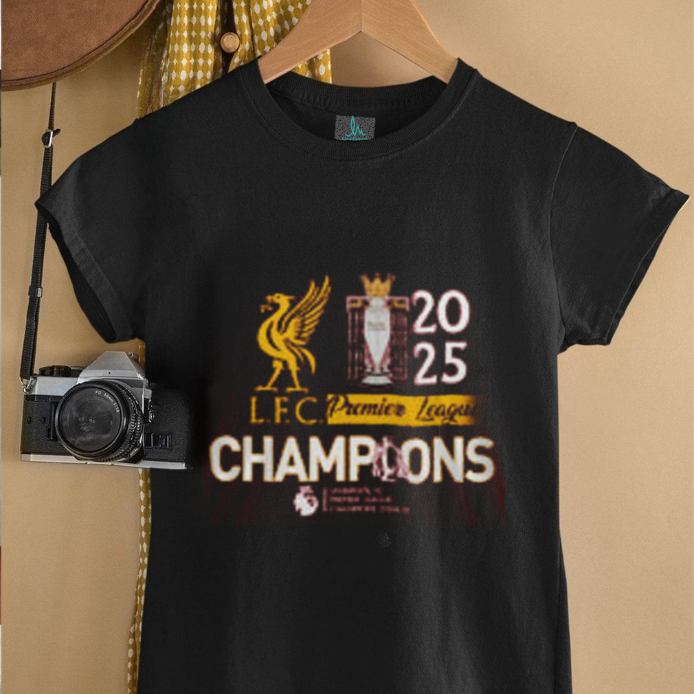 Liverpool FC 2025 Premier League Champions T Shirt Football Gifts For ...