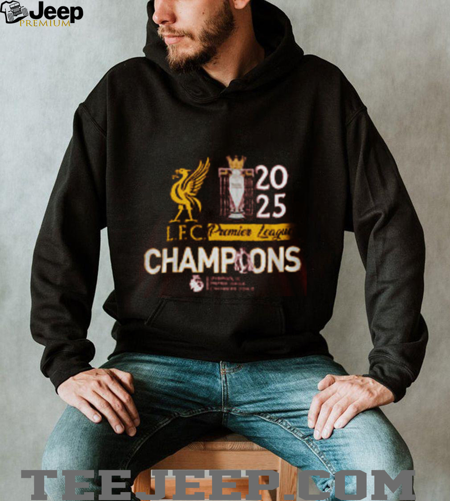 Liverpool FC 2025 Premier League Champions T Shirt Football Gifts For ...