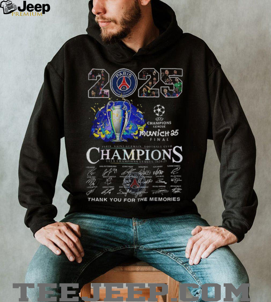 PSG FC 2025 Paris Saint Germain Champions UEFA League Signature Thank ...